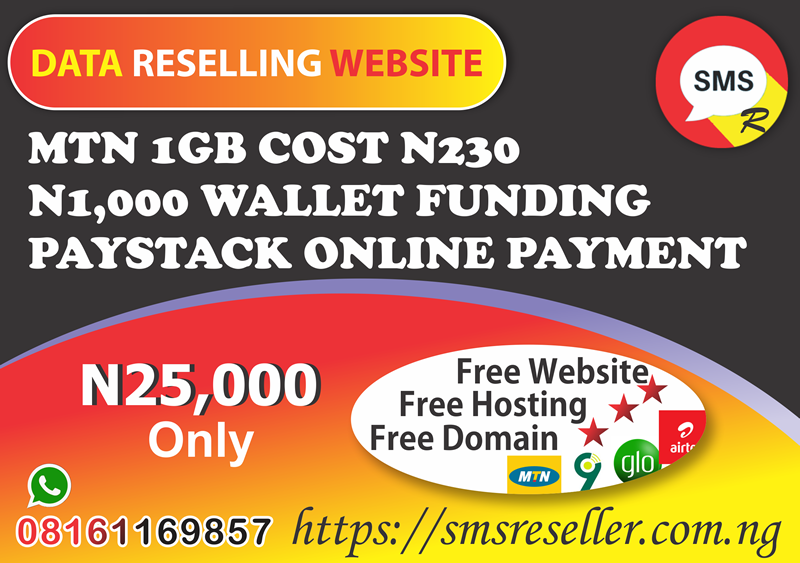 VTU, Data Bundle, Bulk SMS, Voice SMS, Short Code - Reseller Business ...